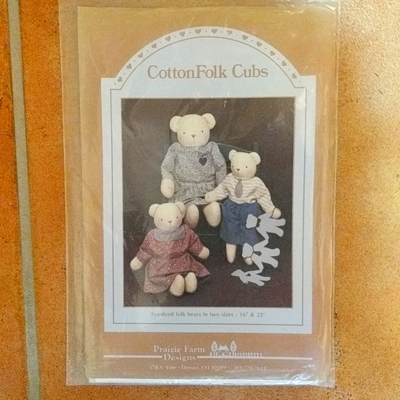 Vintage | Other | Vintage Prairie Farm Teddy Bear Sewing Pattern | Poshmark